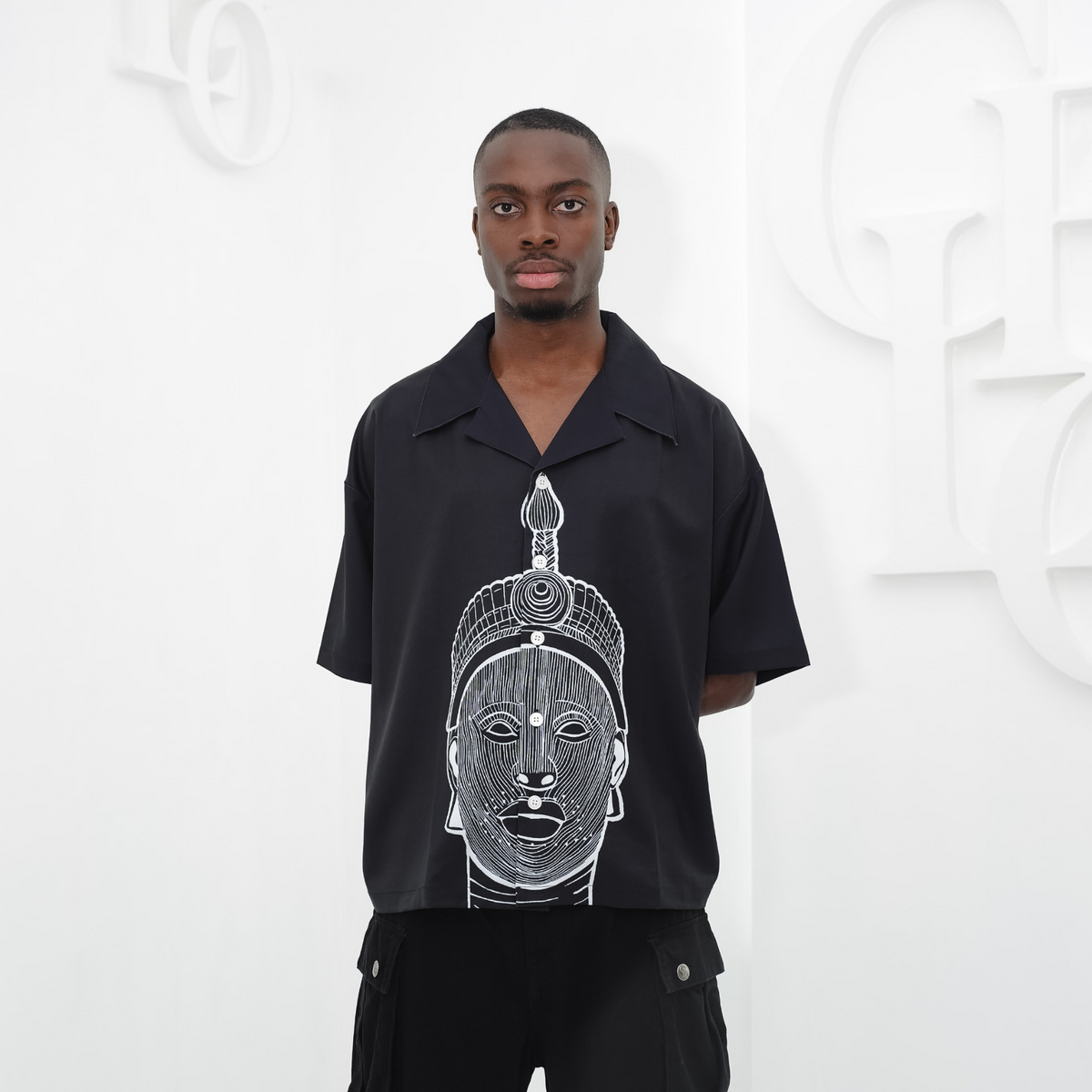 CLEO Classic Gears Oduduwa Black Bowling Shirt – Swest Kicks