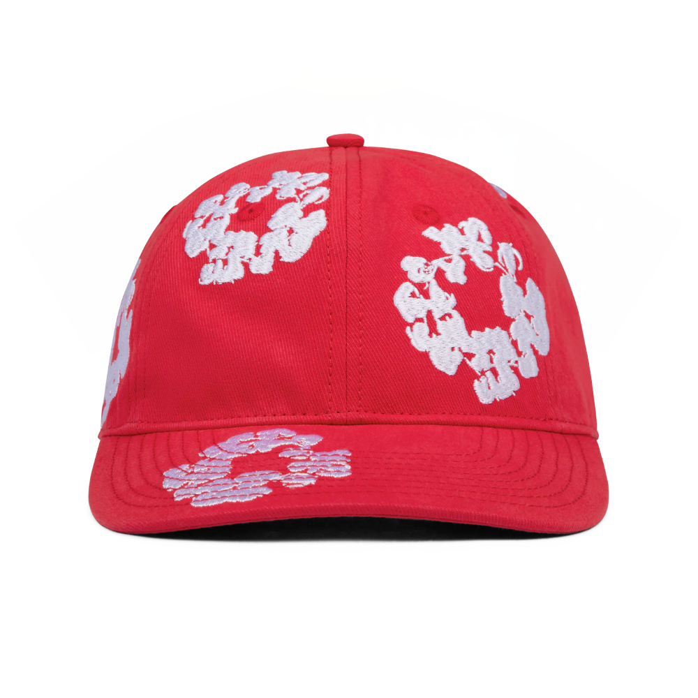 Denim Tears The Cotton Wreath Fitted Cap 'Red' – Swest Kicks