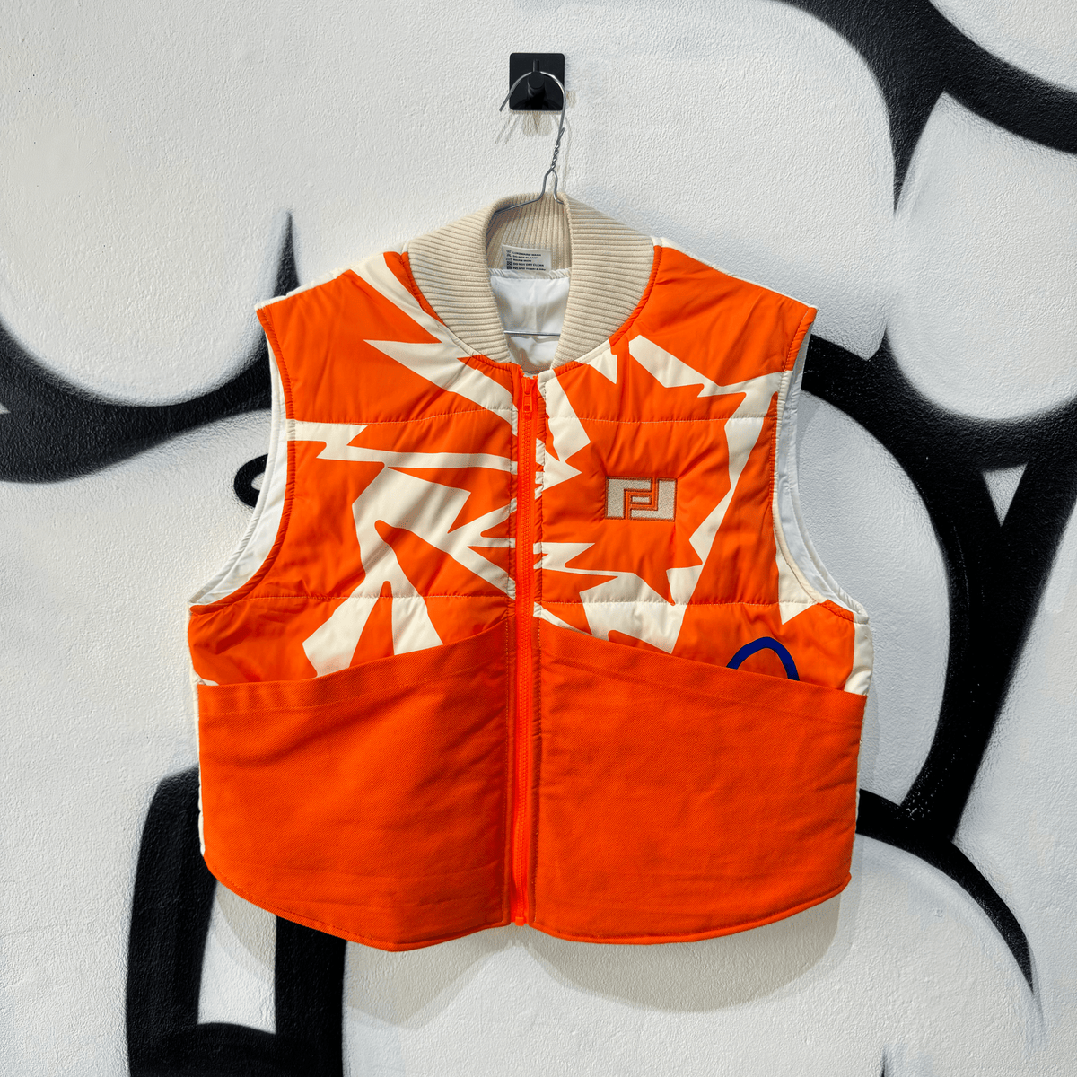 FLUX Luxury Couture Sleeveless Puffer Jacket 'Orange' – Swest Kicks