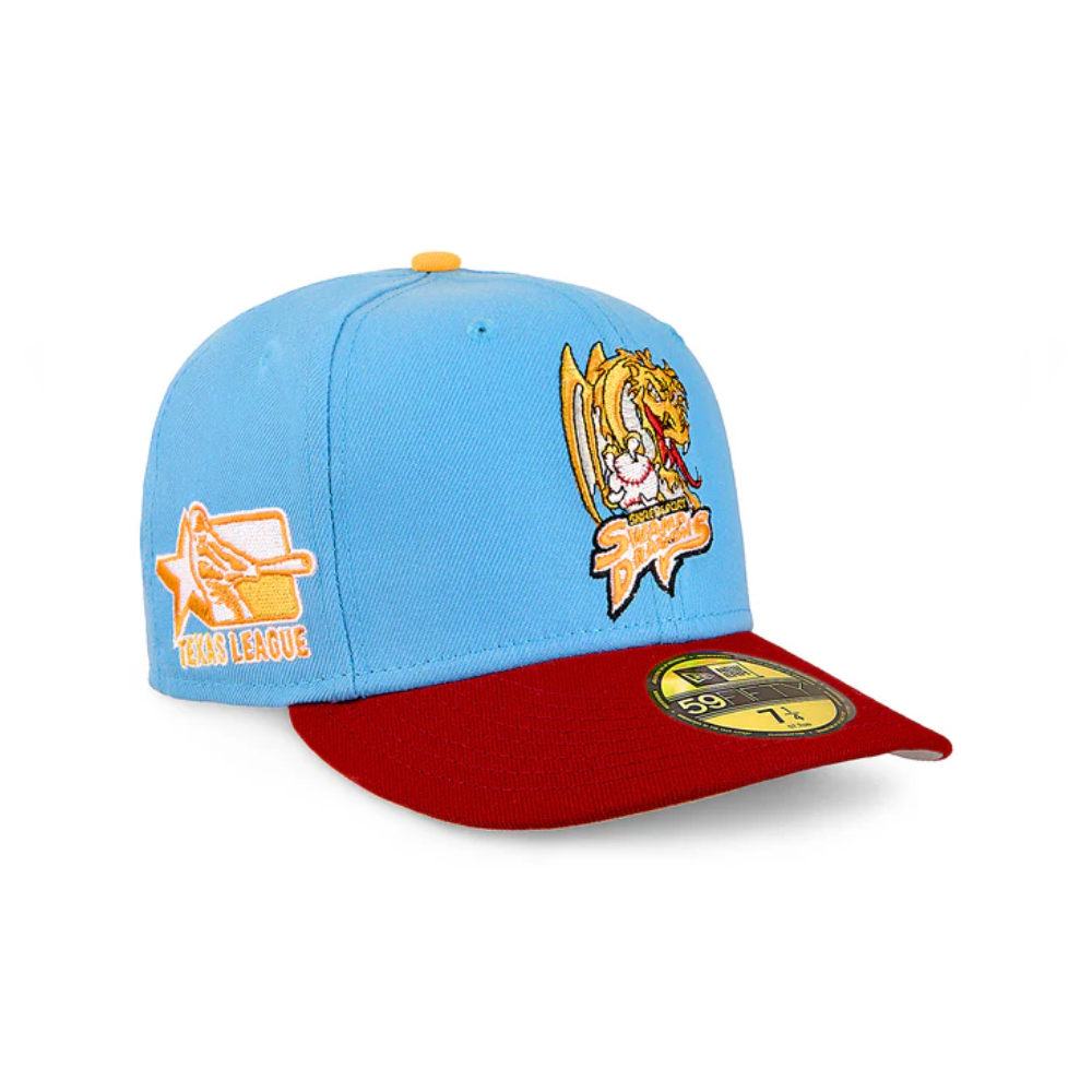 New Era 59FIFTY Shreveport Swamp Dragons Sky Blue & Burgundy – Swest Kicks