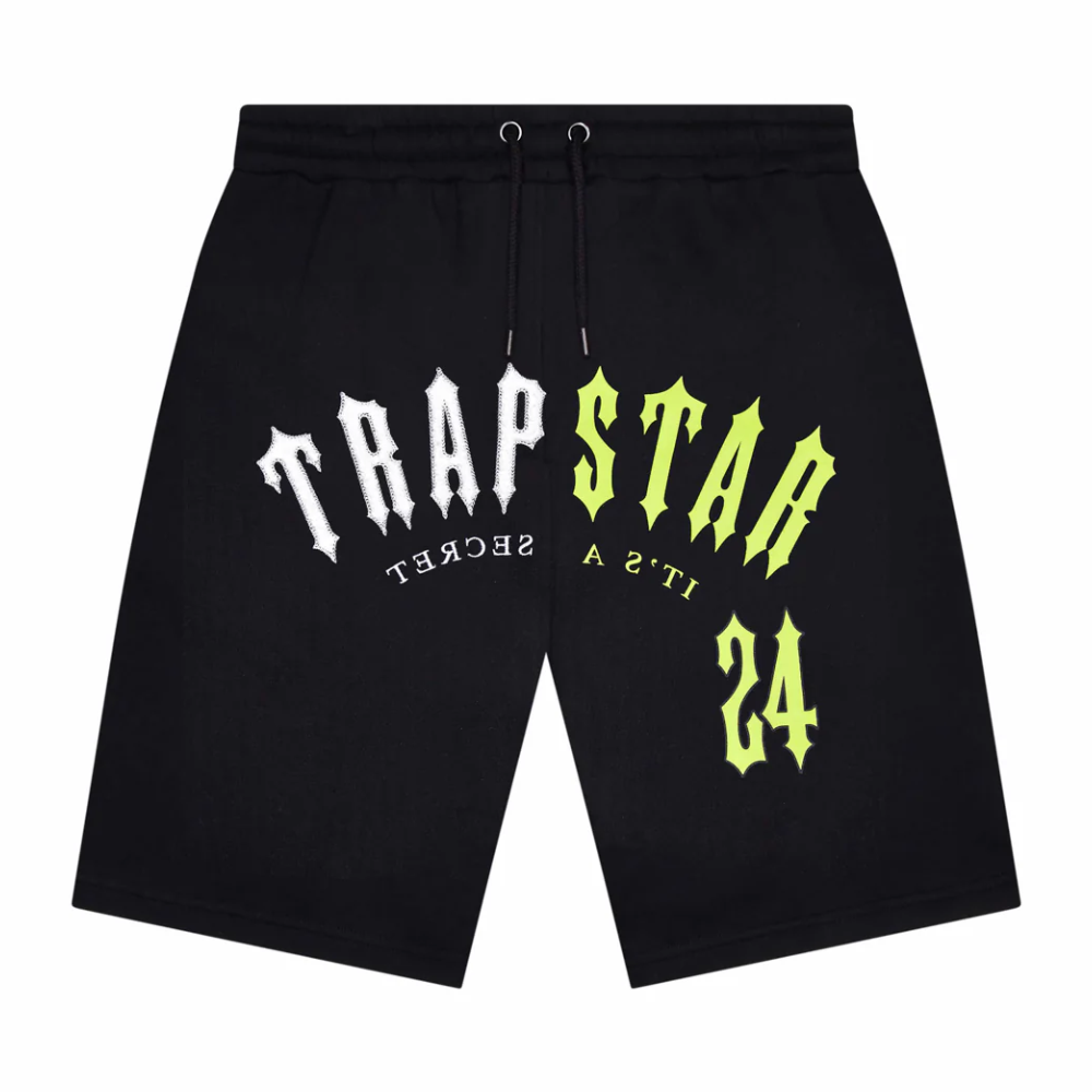 Trapstar Irongate Split Arch Shorts 'Black/Slime' – Swest Kicks